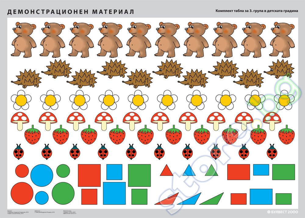 Store Bg Комплект дидактични табла за трета група на детската градина Стойка Здравкова