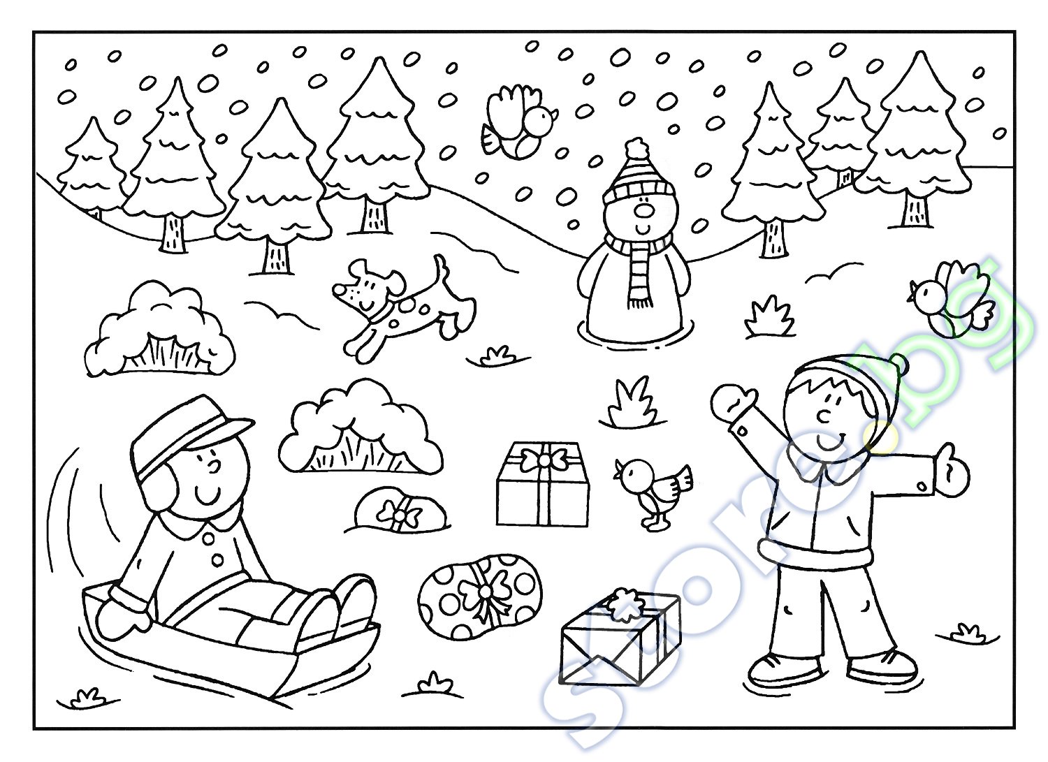 store.bg - Коледни чудеса: Плакати за оцветяване +16 коледни картички ...